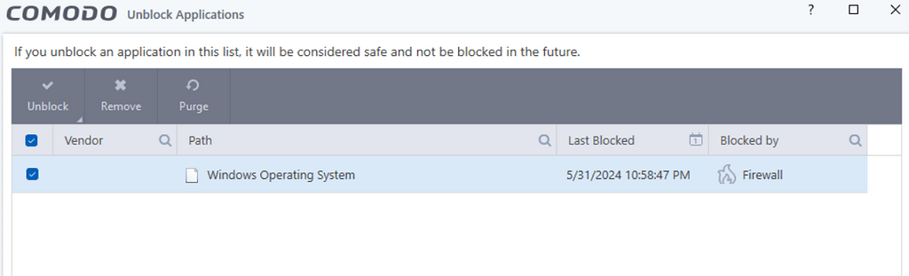 Firewall Log / VPN - Comodo Forum