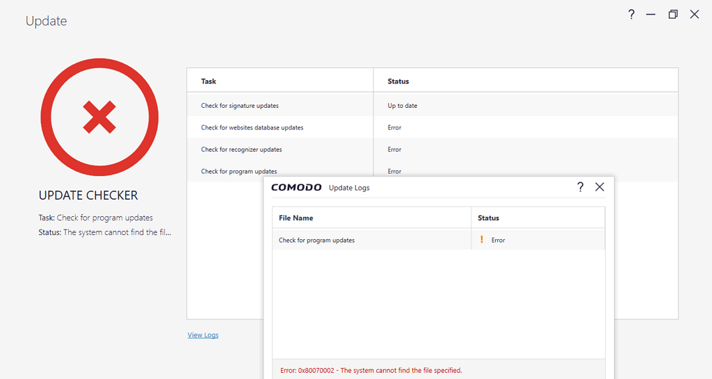 Error: 0x80070002 - The system cannot find the file specified. - when trying to update CIS2024 ...
